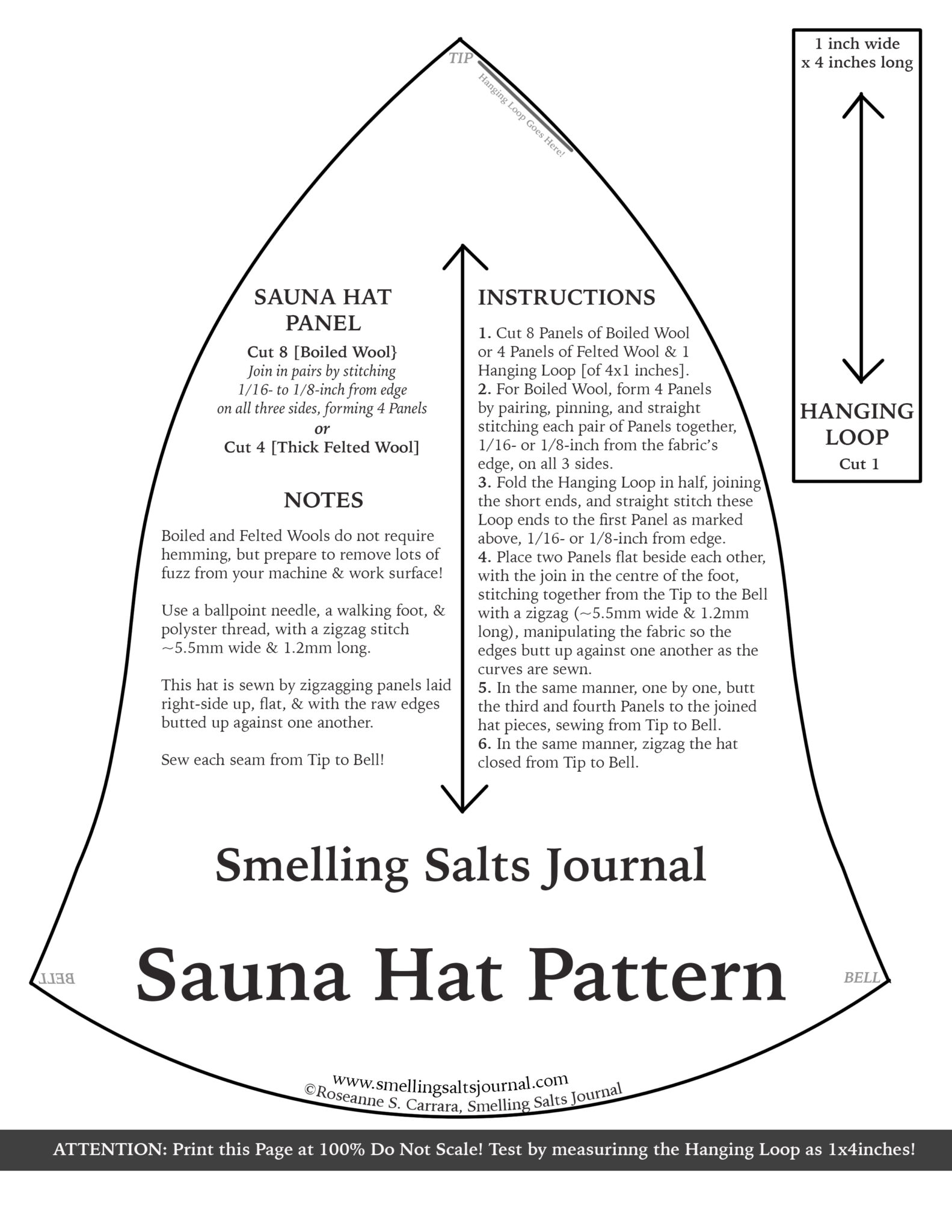 DIY Sauna Hats [Free Pattern] - Smelling Salts Journal